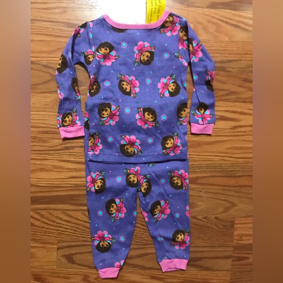 Nickelodeon | Matching Sets | Dora The Explorer 4 Piece Long Pajama Set ...